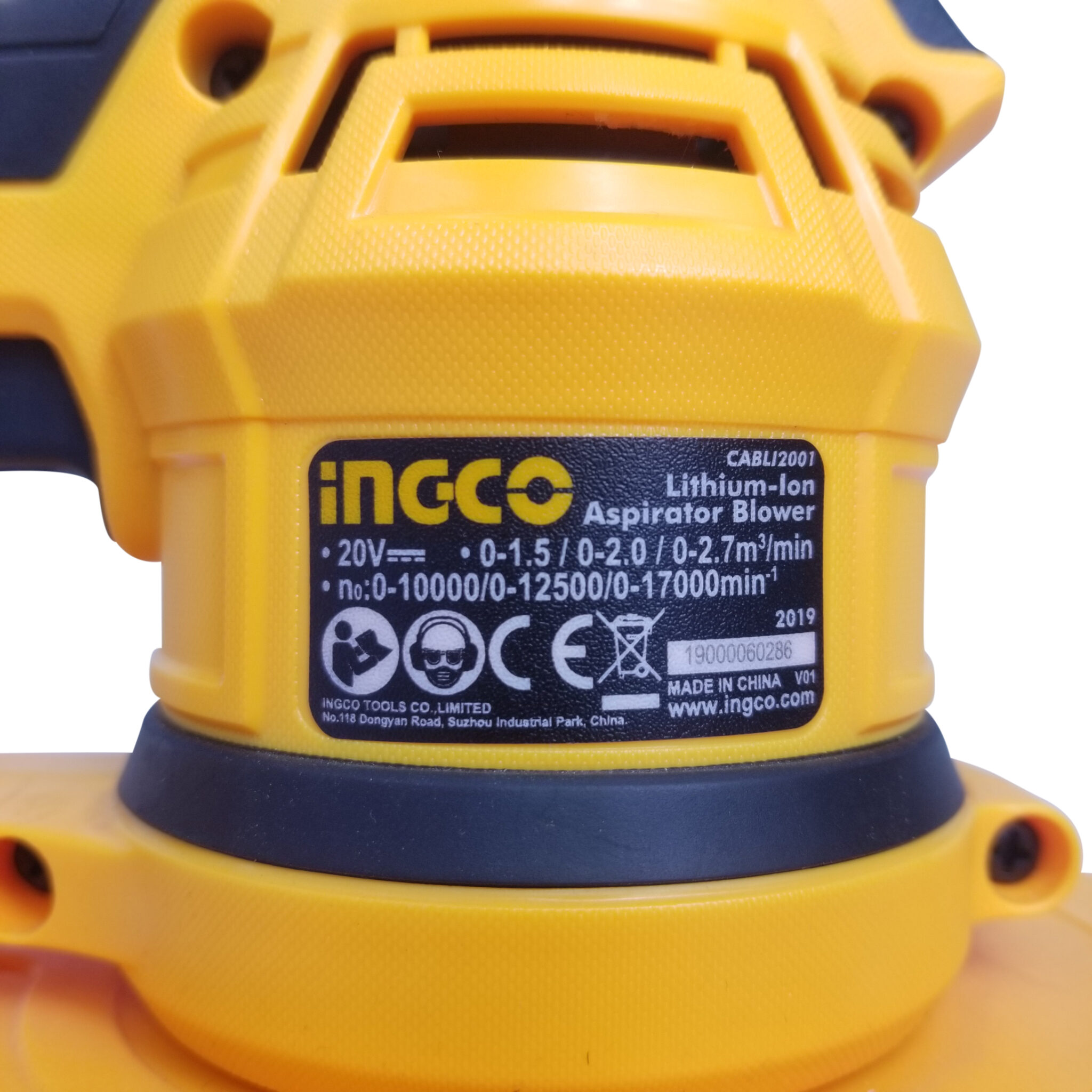 INGCO P20S 20V Lithium-Ion Aspirator Blower (Body Only) - INGCO Tools ...